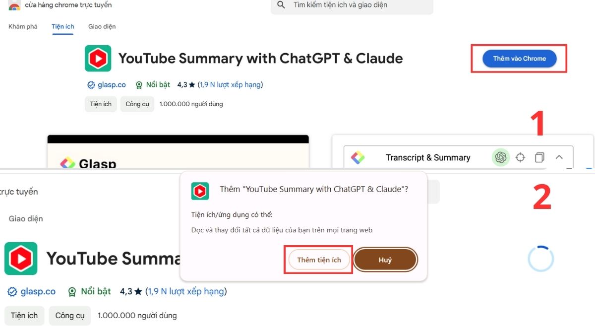Cách sử dụng Youtube Summary with ChatGPT